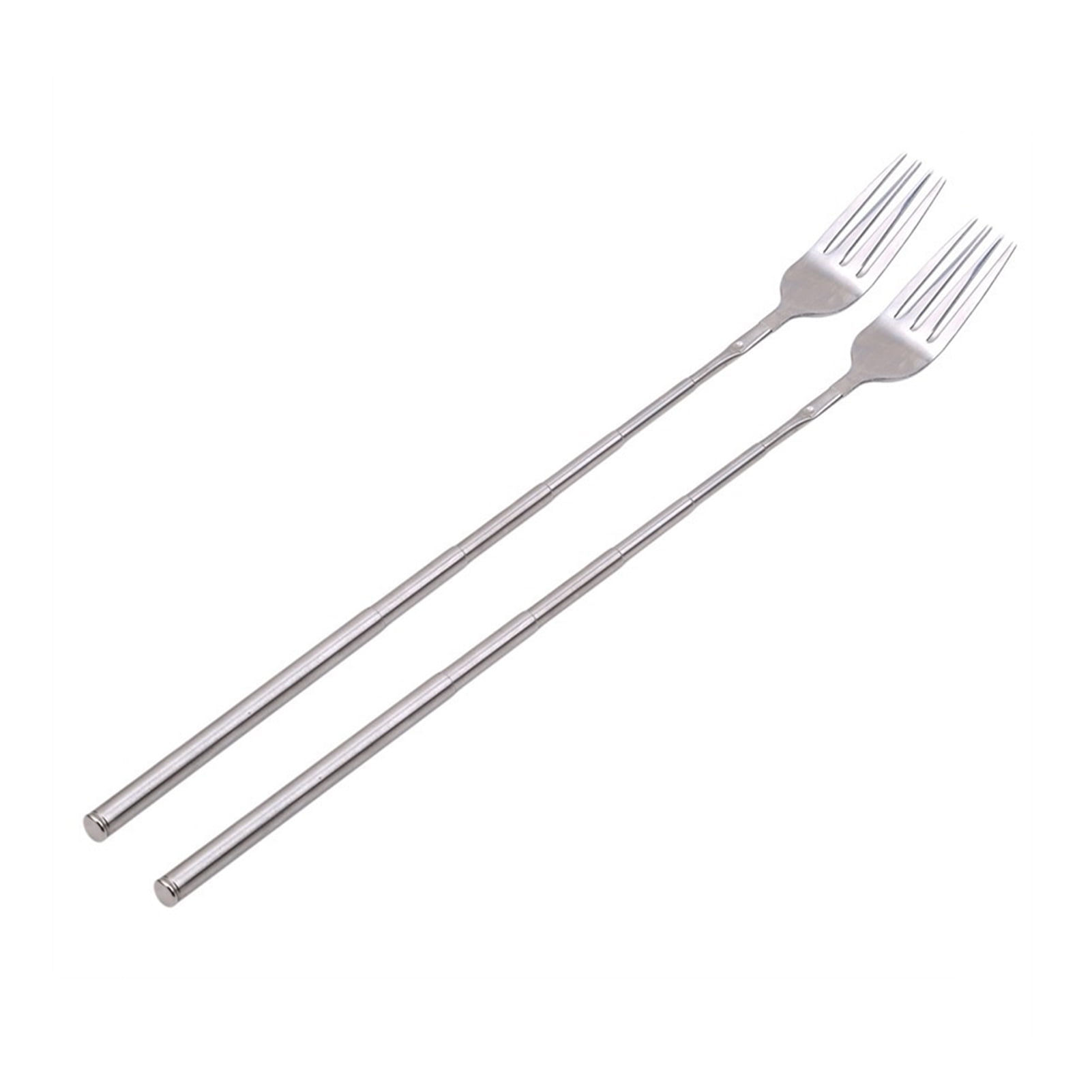 Xssm 2Pcs Extendable Fork Set – Stainless Steel Telescopic Fork ...