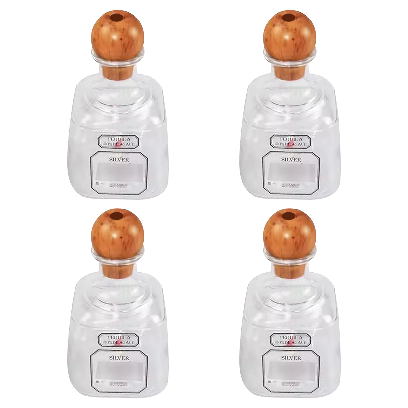 Xssm 375ml Mini Tequila Bottles – Reusable Cocktail Cups with Straw ...