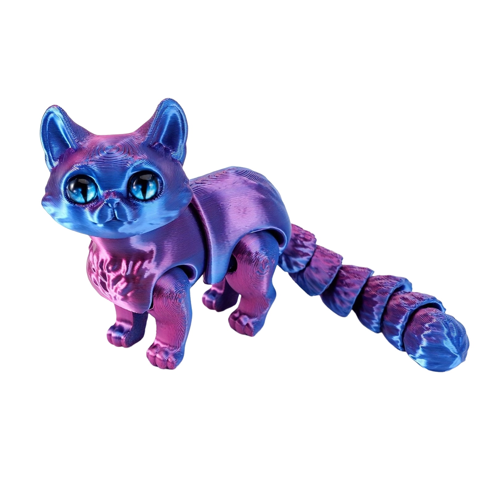 Xssm 3D Printed Articulated Cat Ornament – Flexible Limbs & Tail ...