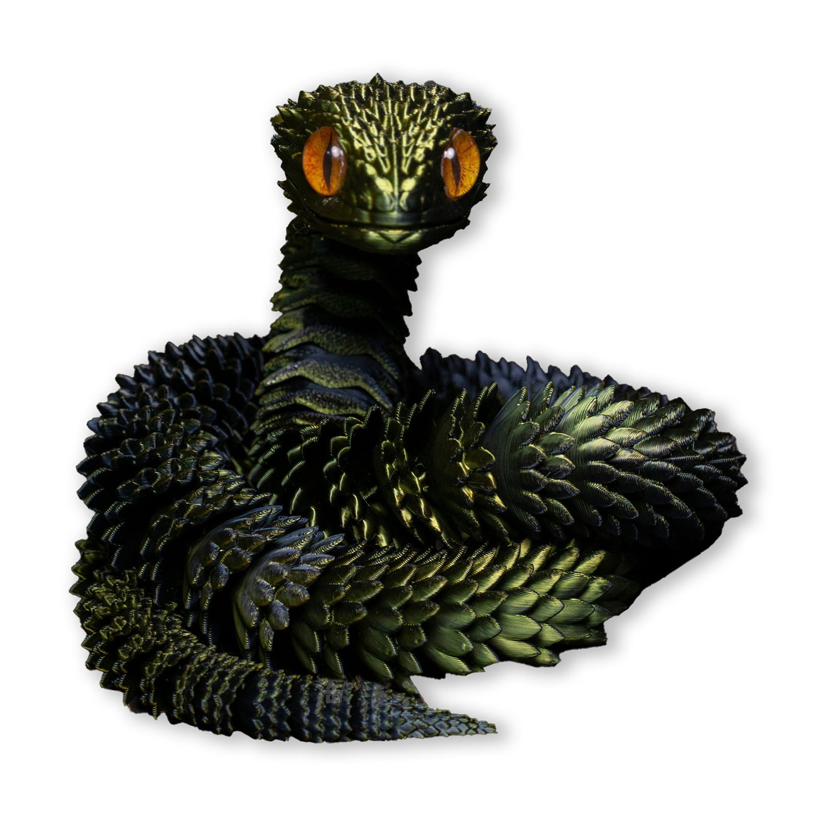 Xssm 3D Printed Snake Figurine - Movable Joints, Snake Figure ...