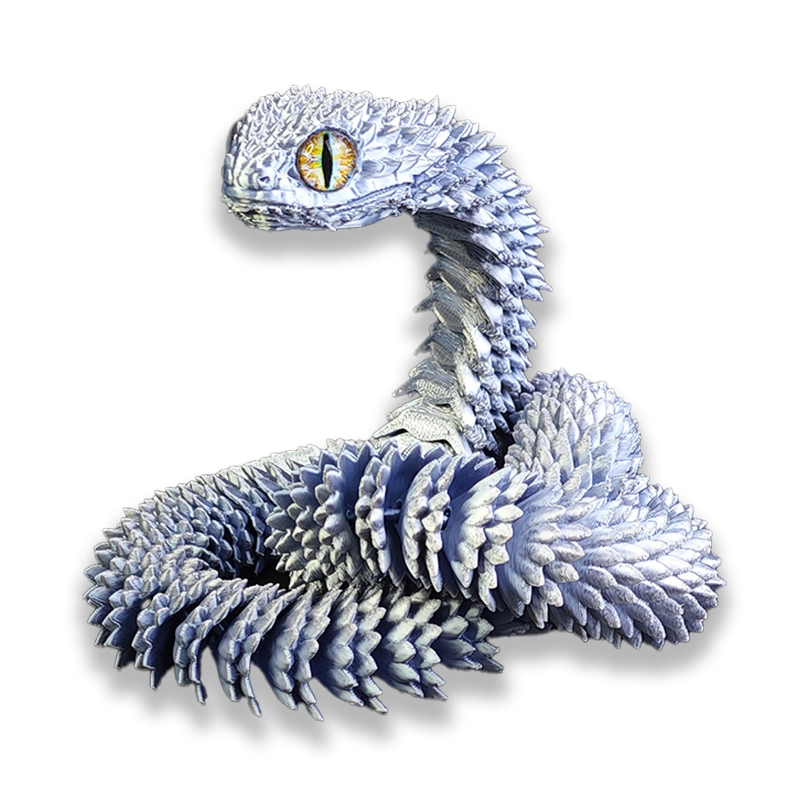 Xssm 3D Printed Snake Figurine - Movable Joints, Snake Figure ...