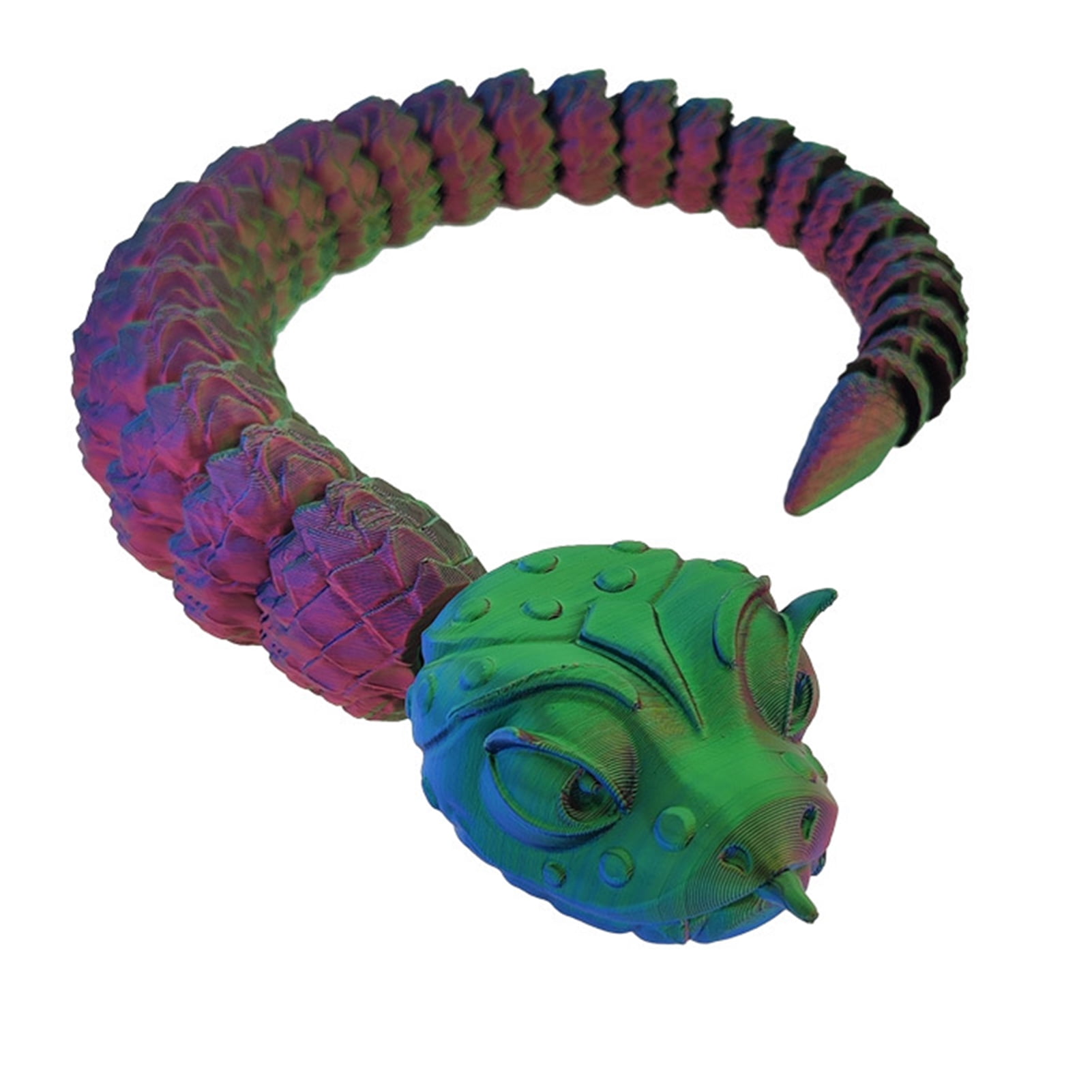 Xssm 3D Printed Snake Toy – Articulated Snake Ornament, Flexible Snake ...