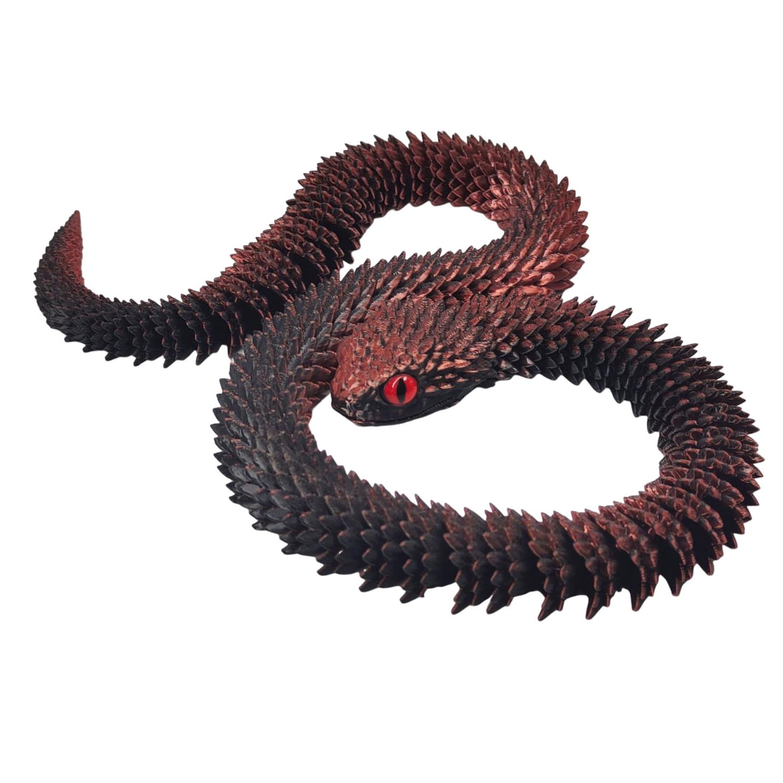 Xssm 3D Printed Snake Toy – Articulated Viper Figurine, Fidget Snake ...