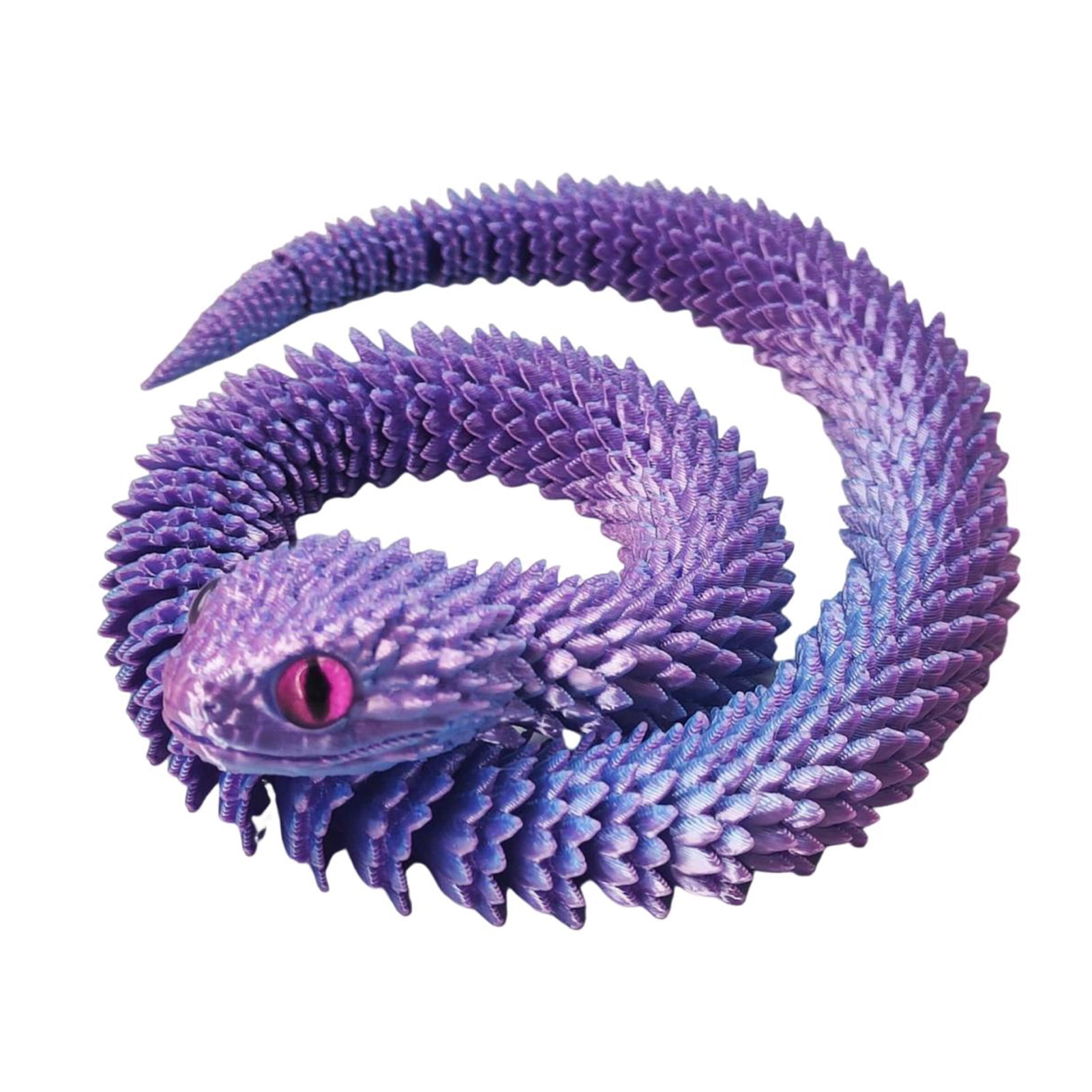 Xssm 3D Printed Snake Toy – Articulated Viper Figurine, Fidget Snake ...