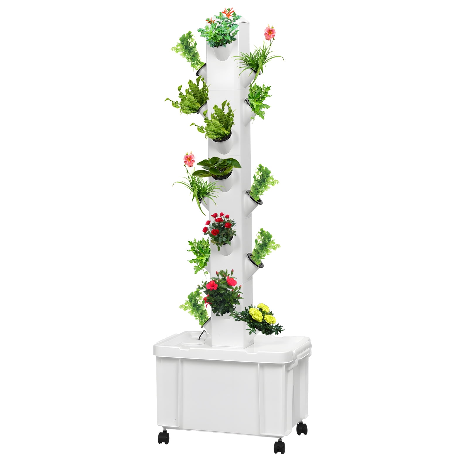 Xssm 5 Layers Hydroponics Tower Indoor Growing System Vertical Garden ...