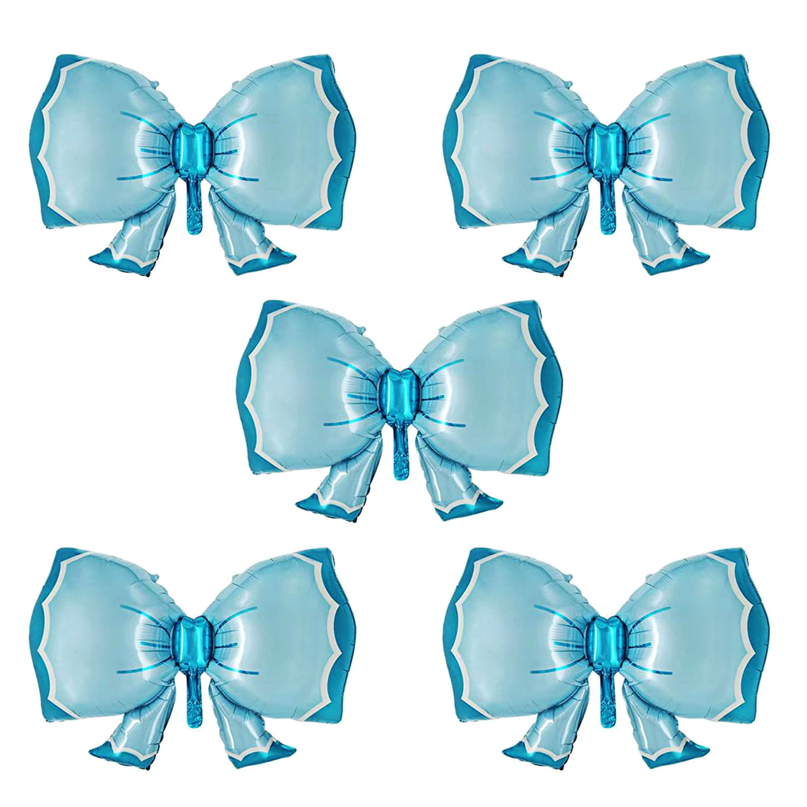 Xssm 5 Pcs Bow Balloons – Aluminum Film, Bow Knot Shape, Party Balloons ...