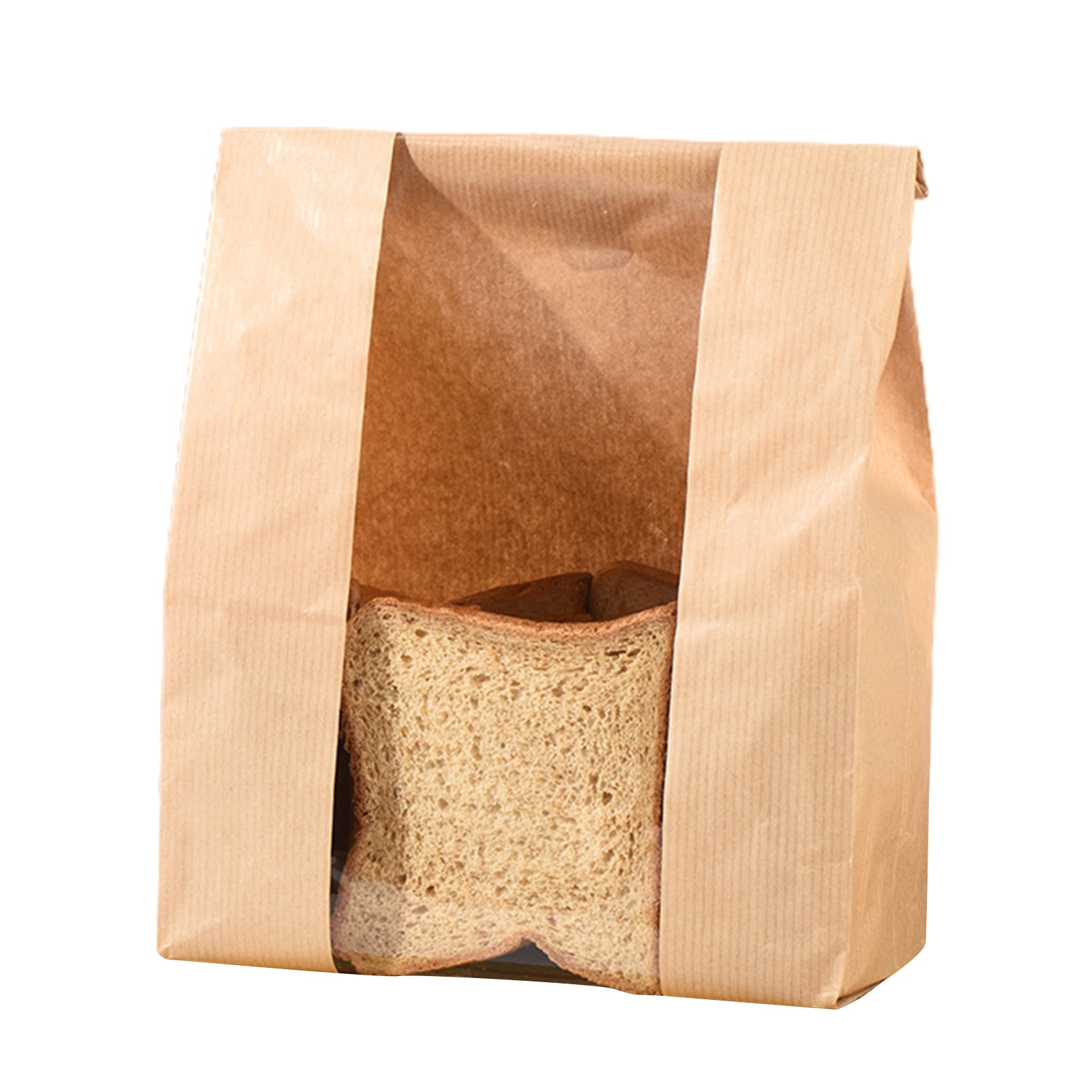 Xssm 50 Packs Paper Bread Bags - Clear Window, Homemade Bread Sourdough ...