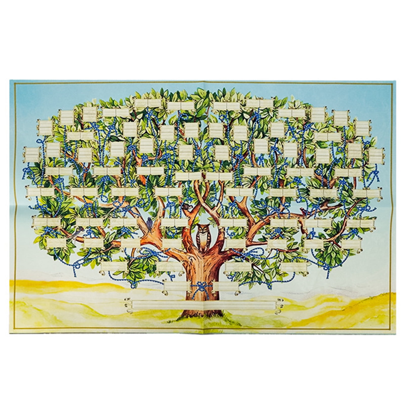 Xssm 6 Generation Family Tree Chart Poster - Hanging Cloth Fillable ...