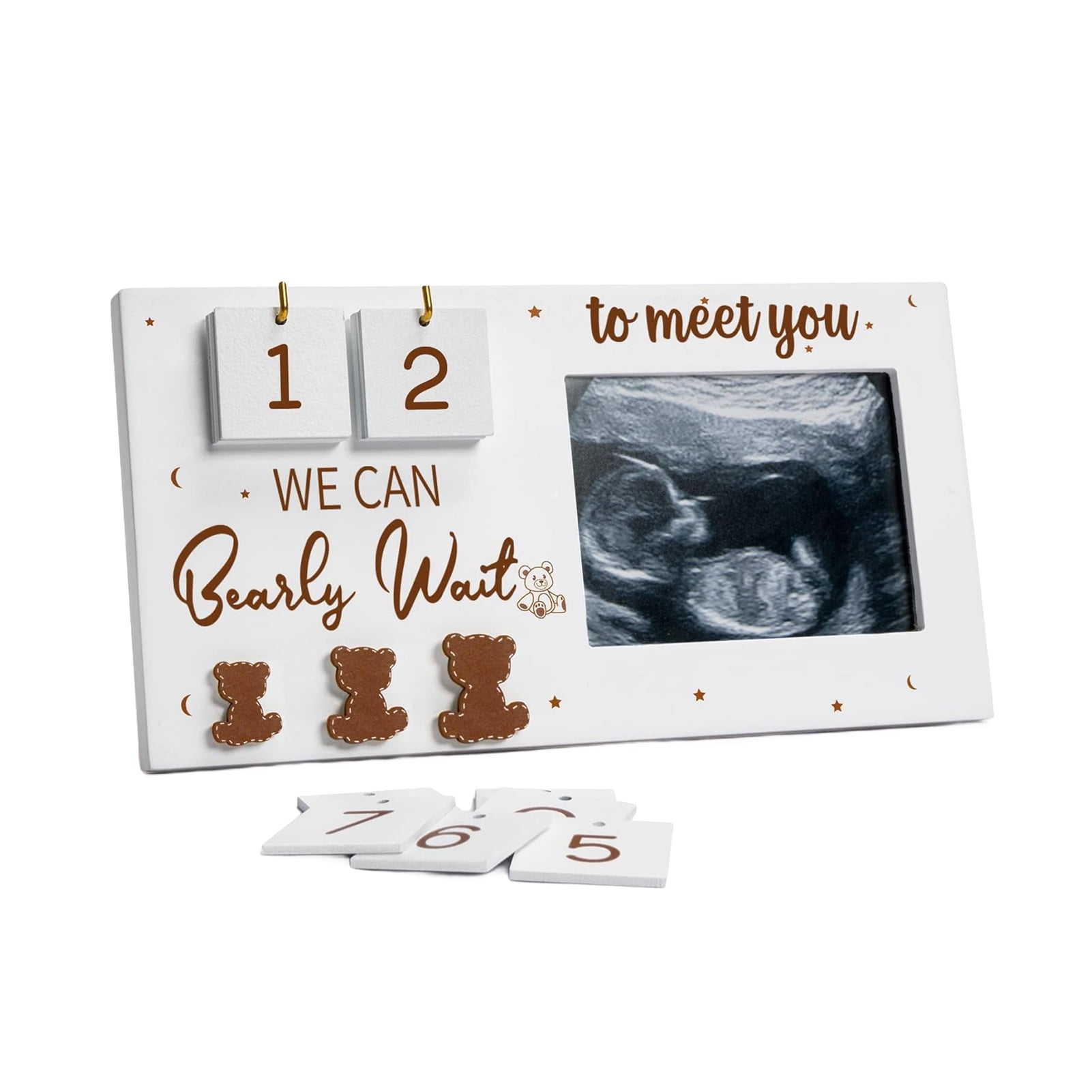 Xssm Baby Sonogram Picture Frame - Easy to Use, Wood-Based Ultrasound ...