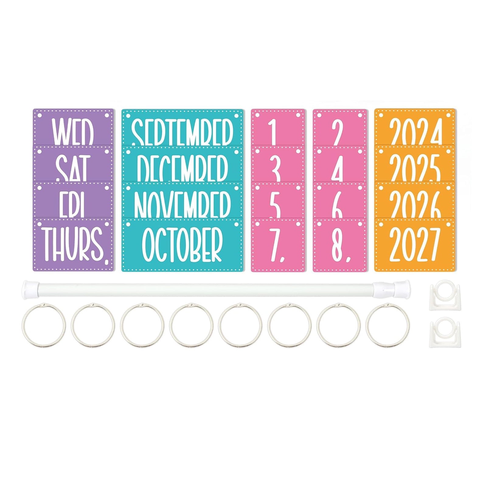 Xssm Boho Calendar Bulletin Board Set – Easy Installation Educational ...