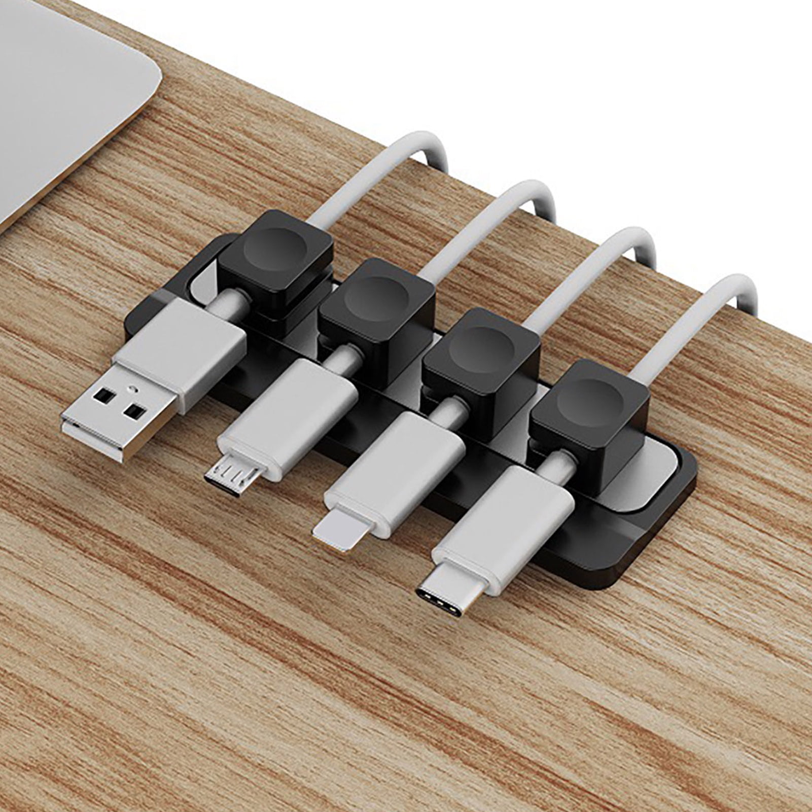 Xssm Cable Organizer - Adjustable Magnetic Cable Clip, Self-Adhesive ...