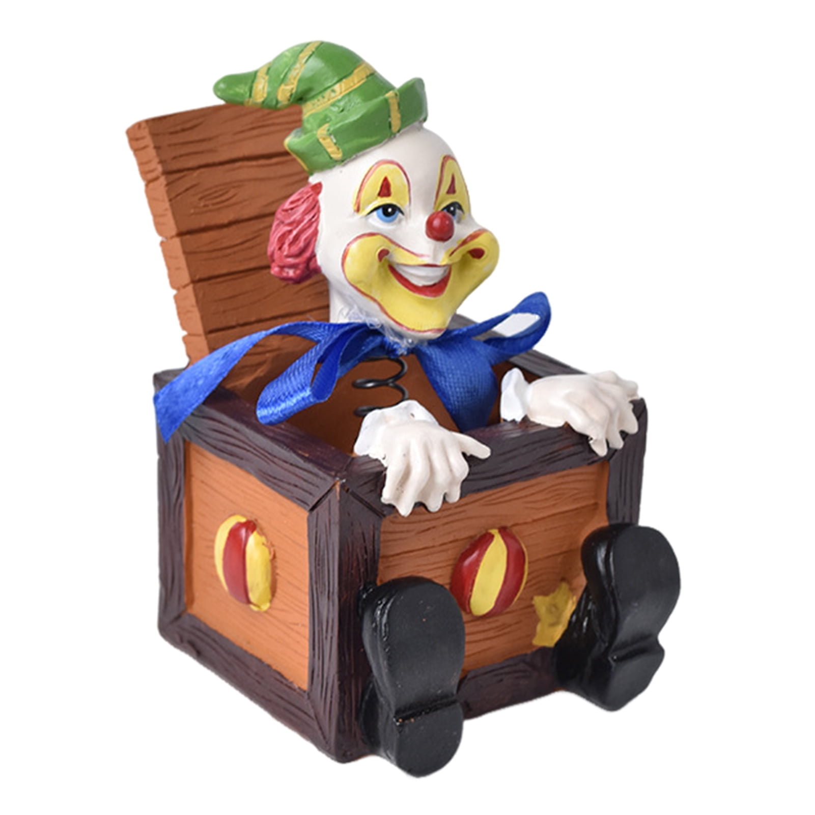 Xssm Cartoon Circus Clown Figurine – Spring Clown in Box Barrel Gift ...