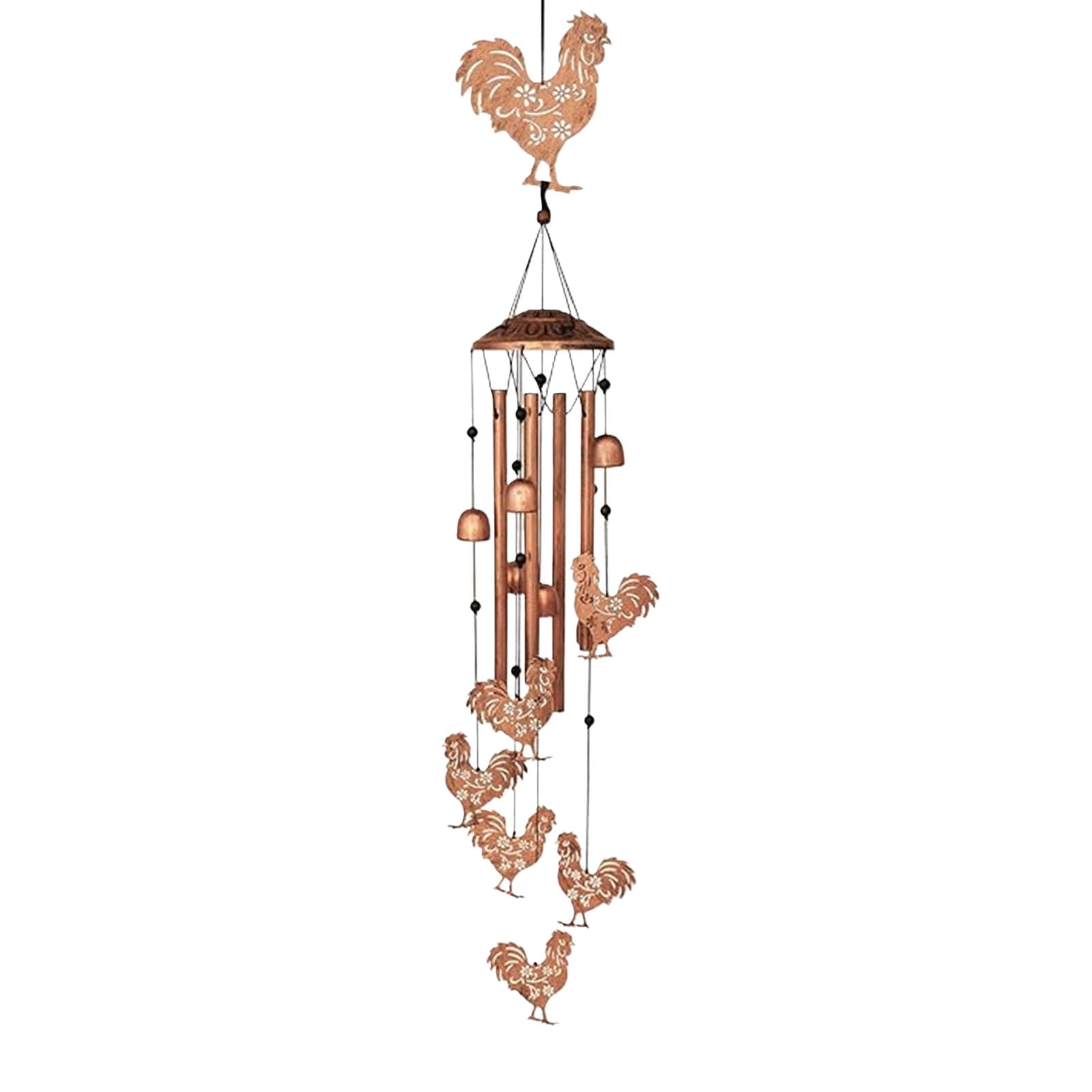 Xssm Chicken Wind Chimes Hanging – Metal Rooster Windchime, Outdoor ...