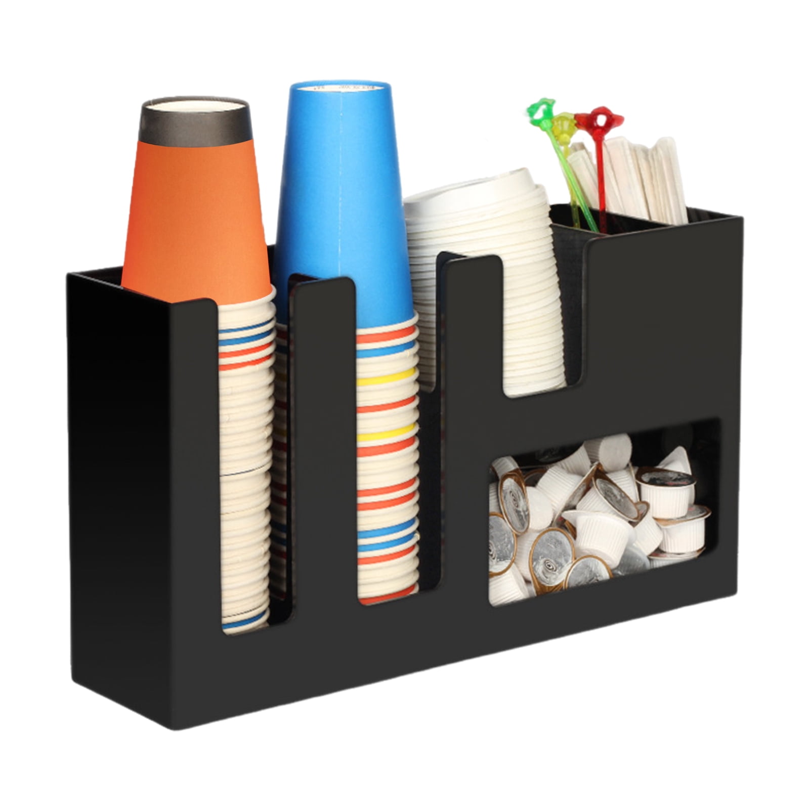 Xssm Coffee Cup and Lid Holder Organizer - Acrylic Dispenser for ...