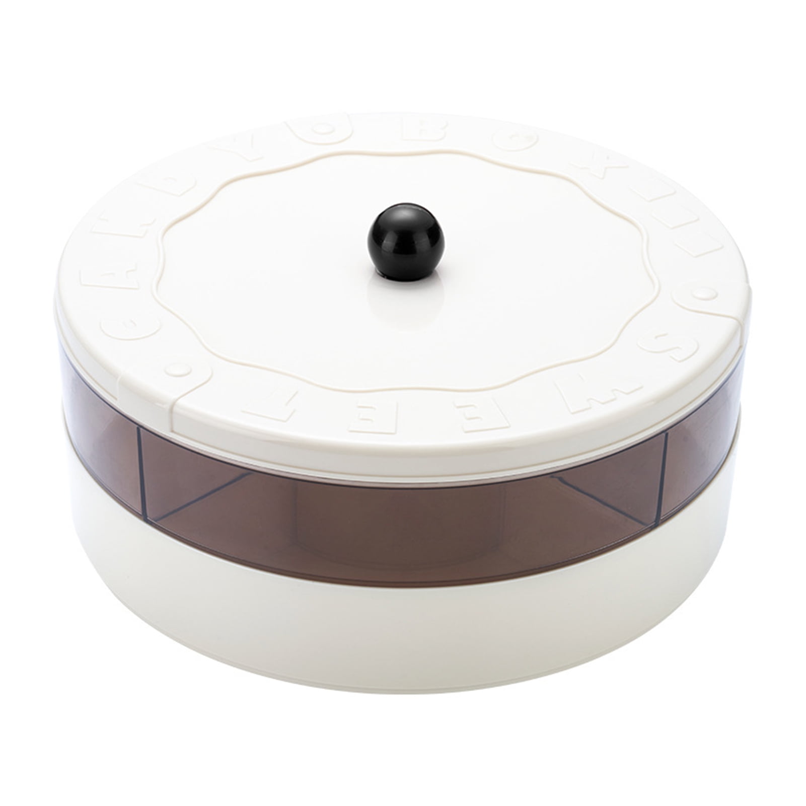 Xssm Dried Fruit Box with Lid – Airtight Double-Layered Compartment ...