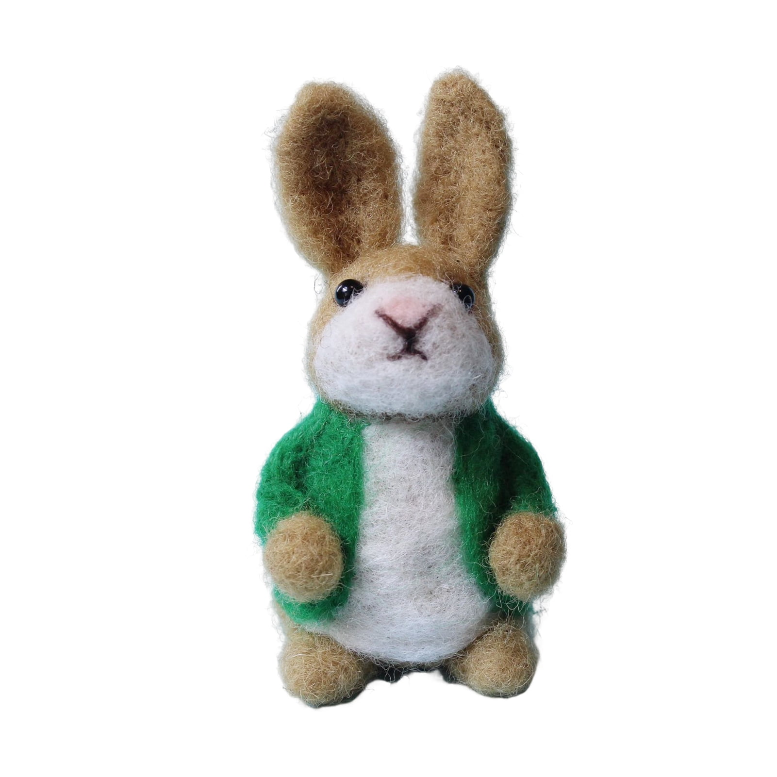 Xssm Easter Felt Bunny Figurine – Mini Plush Rabbit – Simulation Statue ...