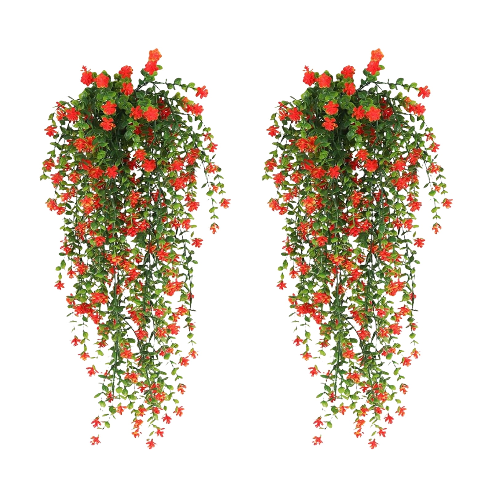 Xssm Hanging Artificial Flower Vine - 1/2 Pcs, UV Resistant Faux ...