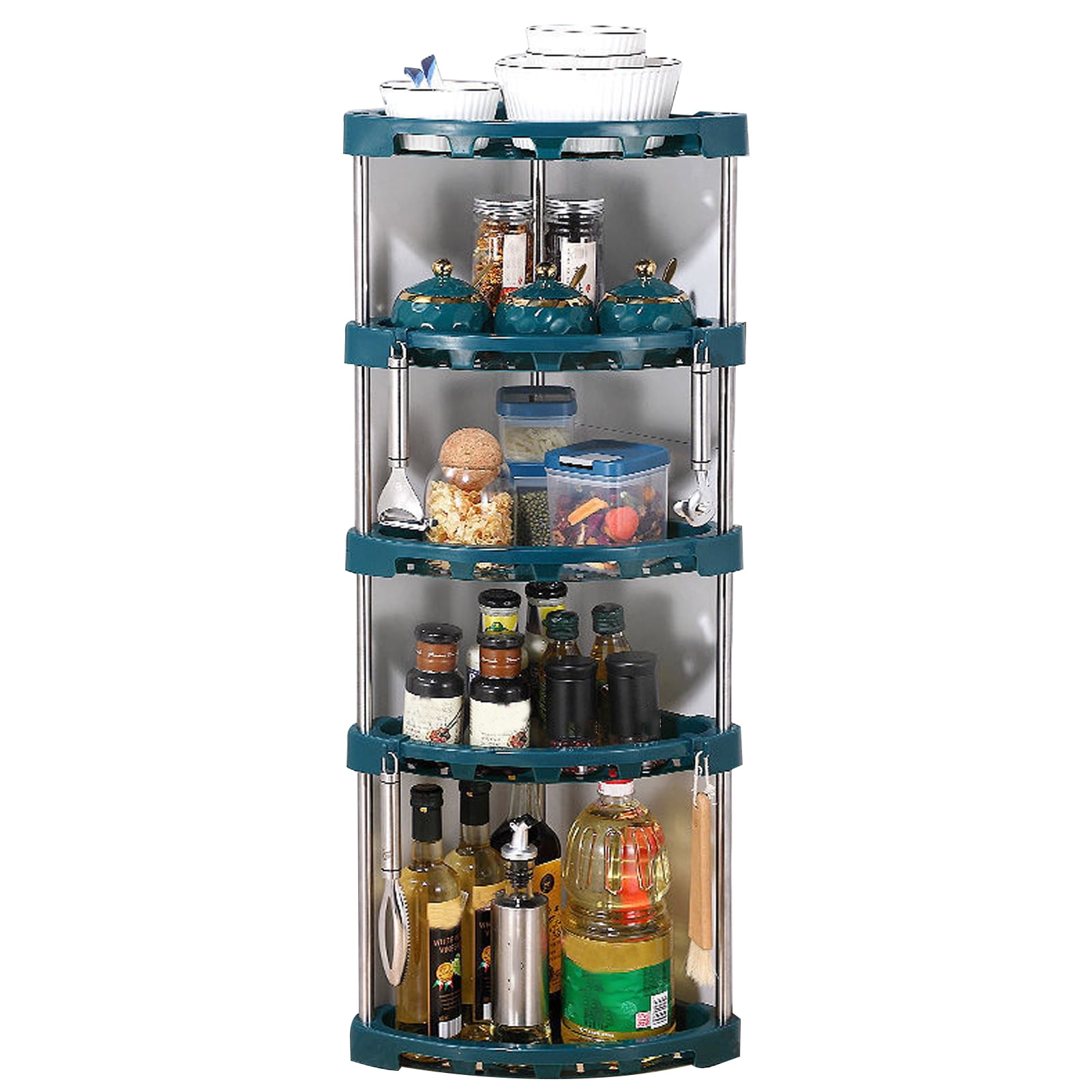 Xssm Kitchen Storage Shelf - 1 Set, Stainless Steel, Corner Storage ...