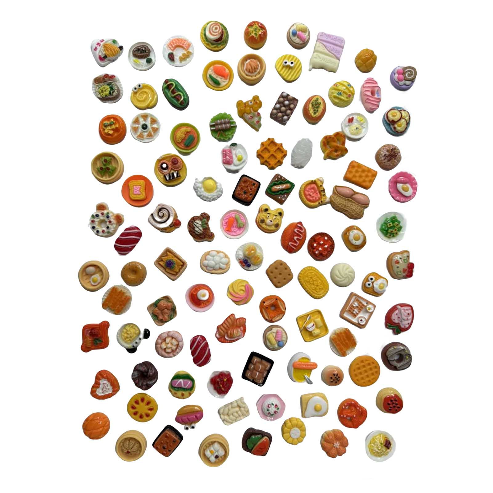 Xssm Mini Food Drinks Ornaments – Resin Miniature Food Toys, Realistic ...