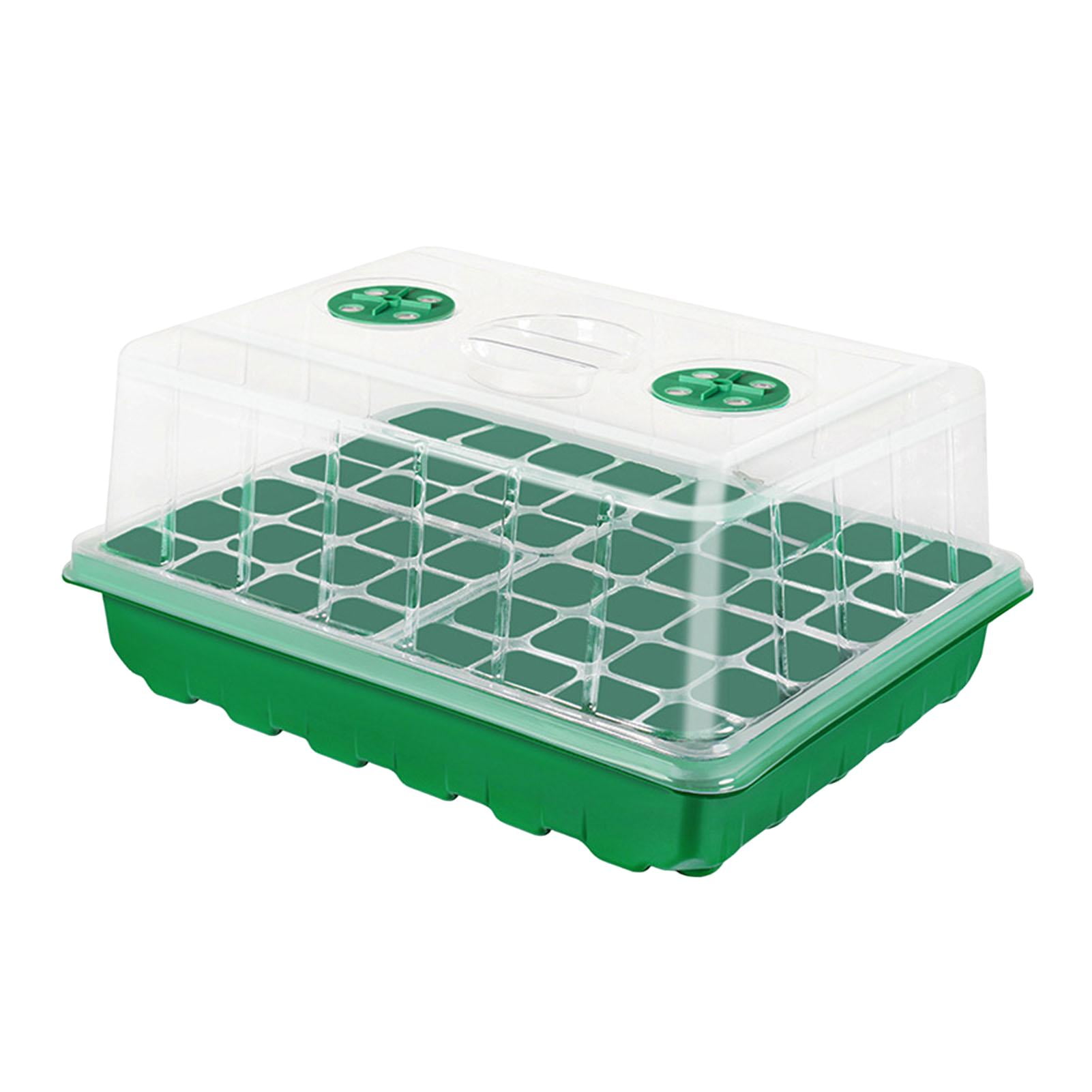 Xssm Plants Nursery Box with Dome – 24/48-Cell Transparent Seed Starter ...