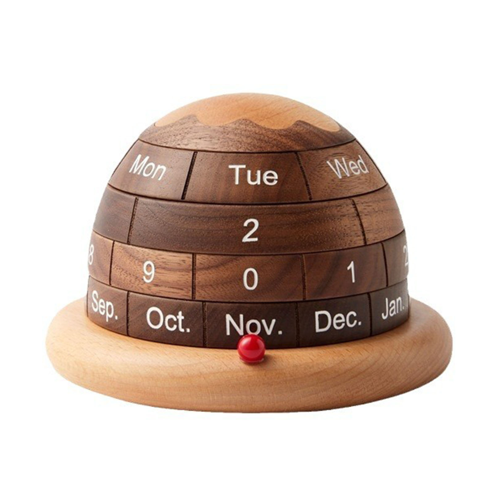 Xssm Wooden Planet Perpetual Desk Calendar - Heavy Duty Date, Week ...