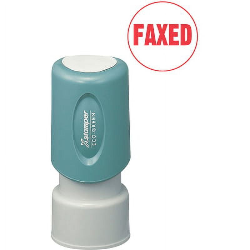 Xstamper-1PK Xstamper Pre-Inked Faxed Stamp - Message Stamp - "Faxed ...