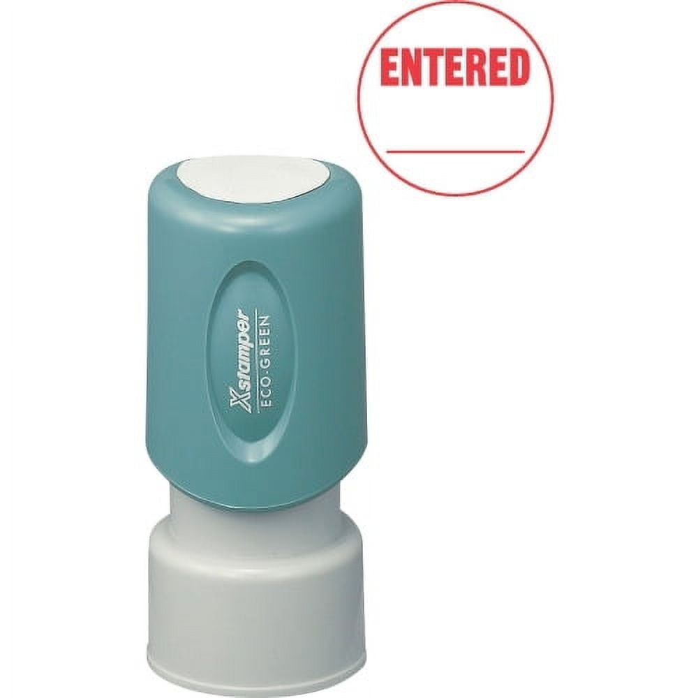 Xstamper, XST11418, Pre-Inked ENTERED Stamp, 1 Each - Walmart.com