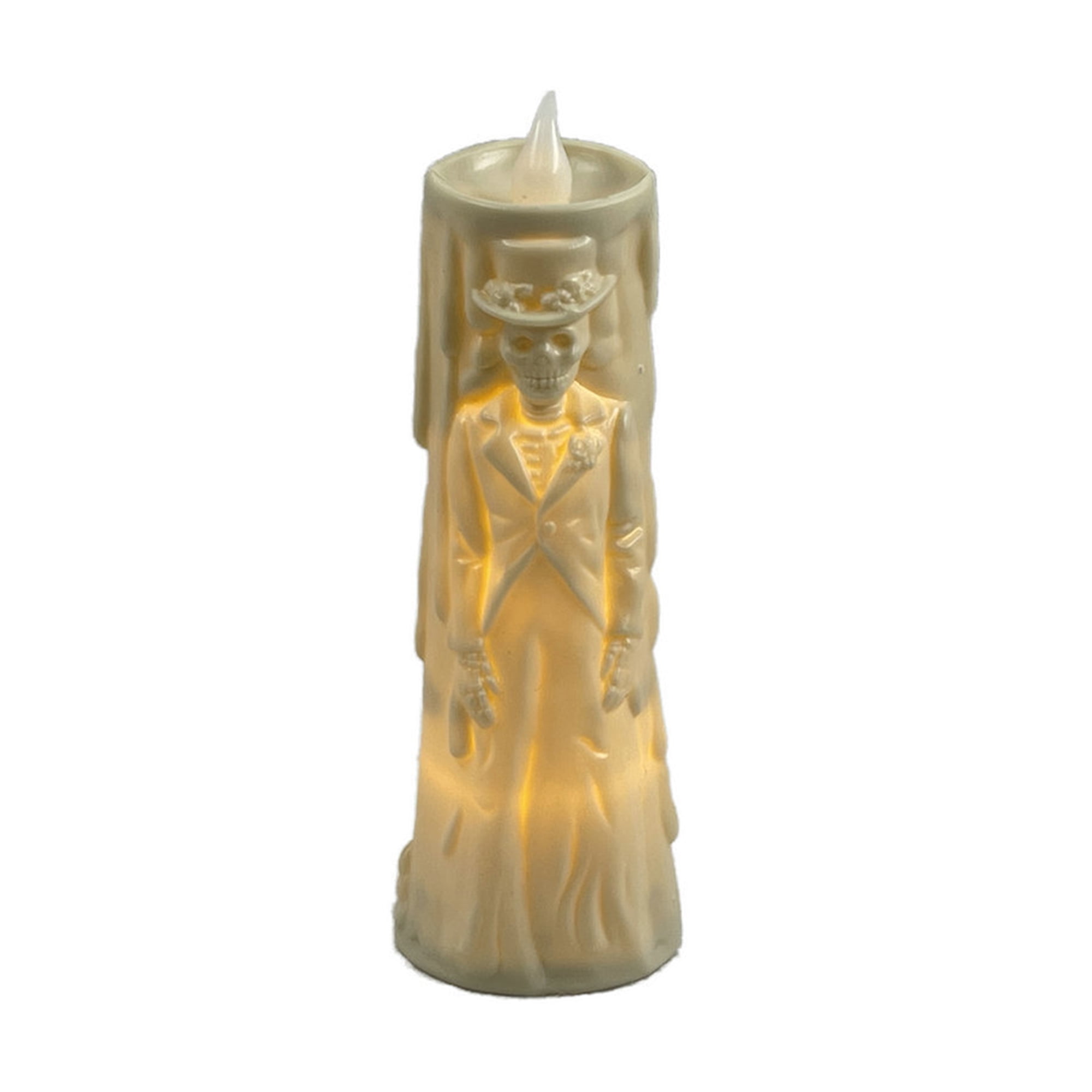 Xsylife Halloween Skeleton Candle Lights Battery Operated Flameless LED ...
