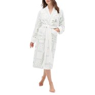 Kaufman Embroidered White Shawl Collar Robe His/Hers -Mr/Mrs -Mom/Dad ...