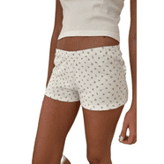 Emme Jordan Junior's Fuzzy Plush Pajama Shorts - Classic White Cheetah ...