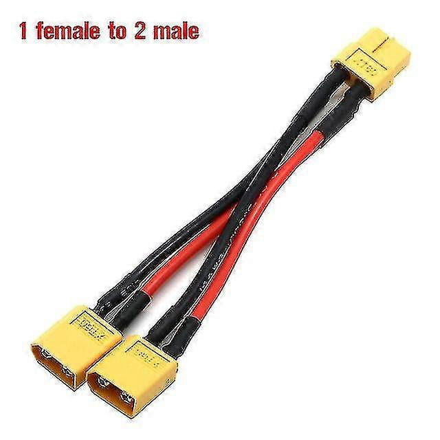 Xt60 1 To 2 1 To 3 Parallel Battery Connector Male/Female Cable Dual Extension Y Splitter ...
