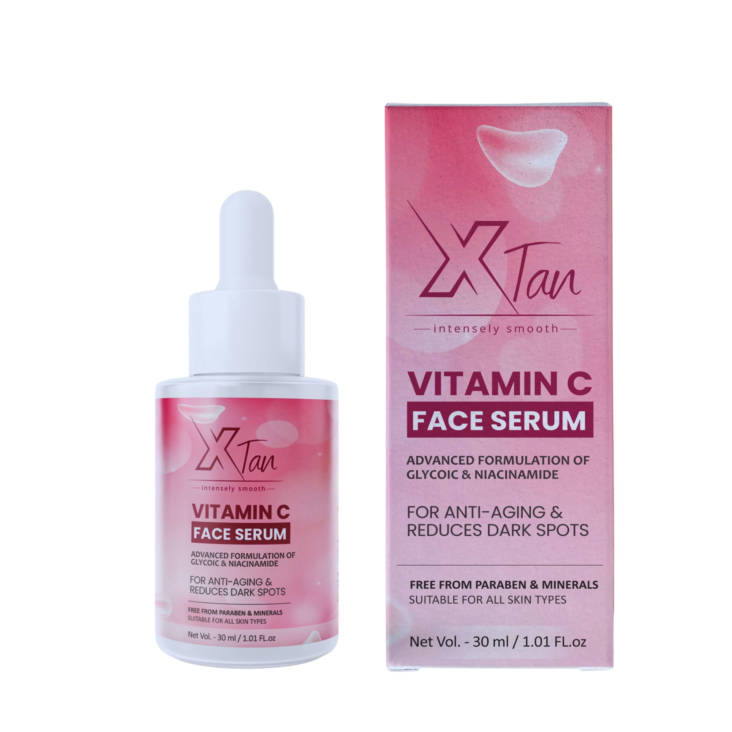 Xtan Vitamin C Face Serum| Dark Spots And Acne Prone Marks| Glowing And ...