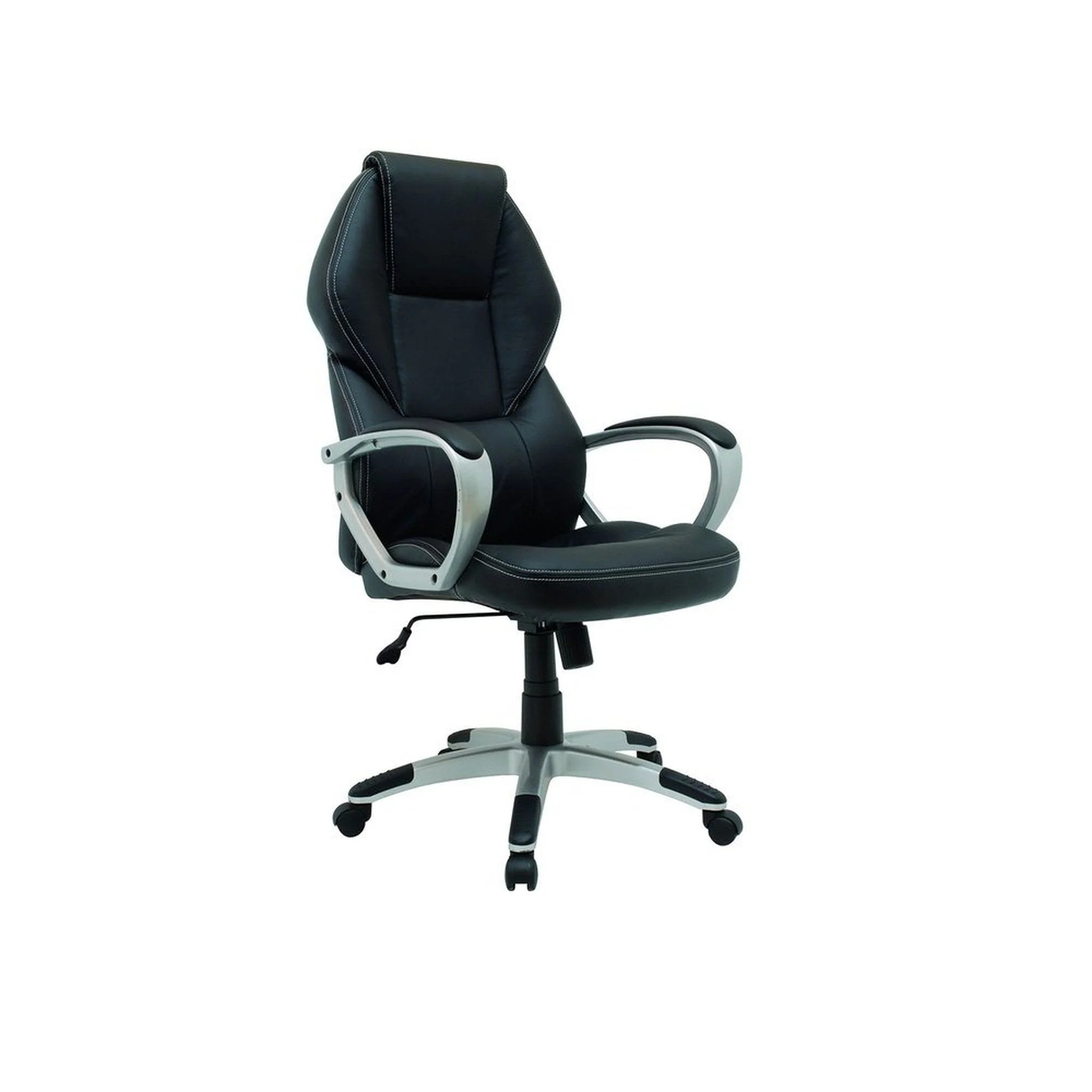 Xtech Office Chair Montpellier Executive with Arm Rests - Wheels with Chrome Base Foot Rest ...