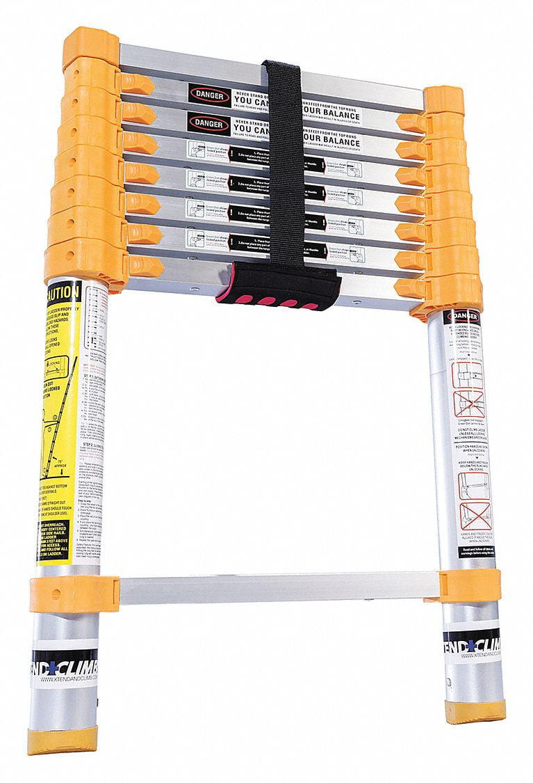 Xtend + Climb Telescoping Ladder,Extended 8 ft. 6" H 750P+ - Walmart.com
