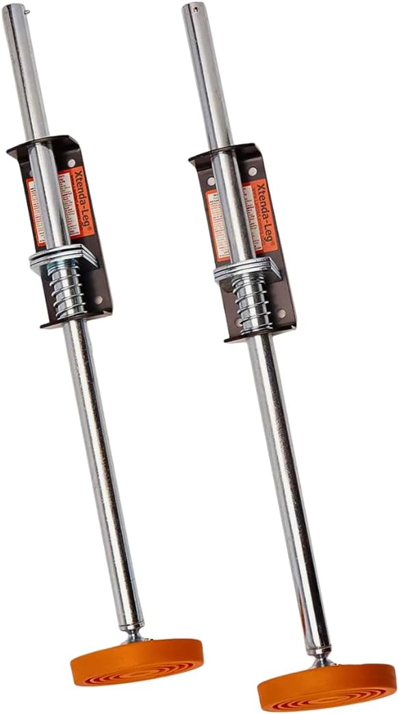 Xtenda-Leg® Ladder Leveler with Rubber Feet Orange Meets OSHA Safety ...