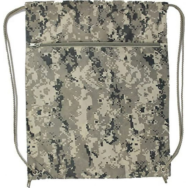 Xtitix Military Drawstring Digital Camouflage Tote Backpack Bag/Sack ...