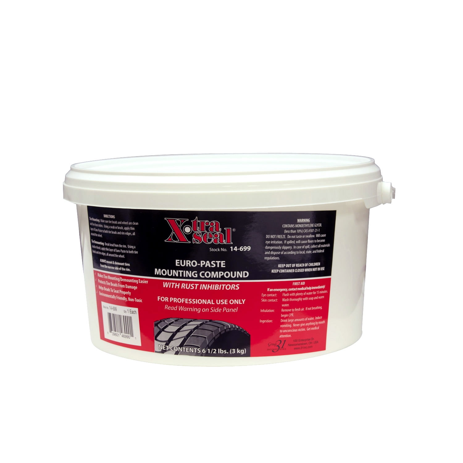 Xtra-Seal - 6 1/2LB (3 kg) X-tra Seal Euro-Paste (White) Low Profile ...