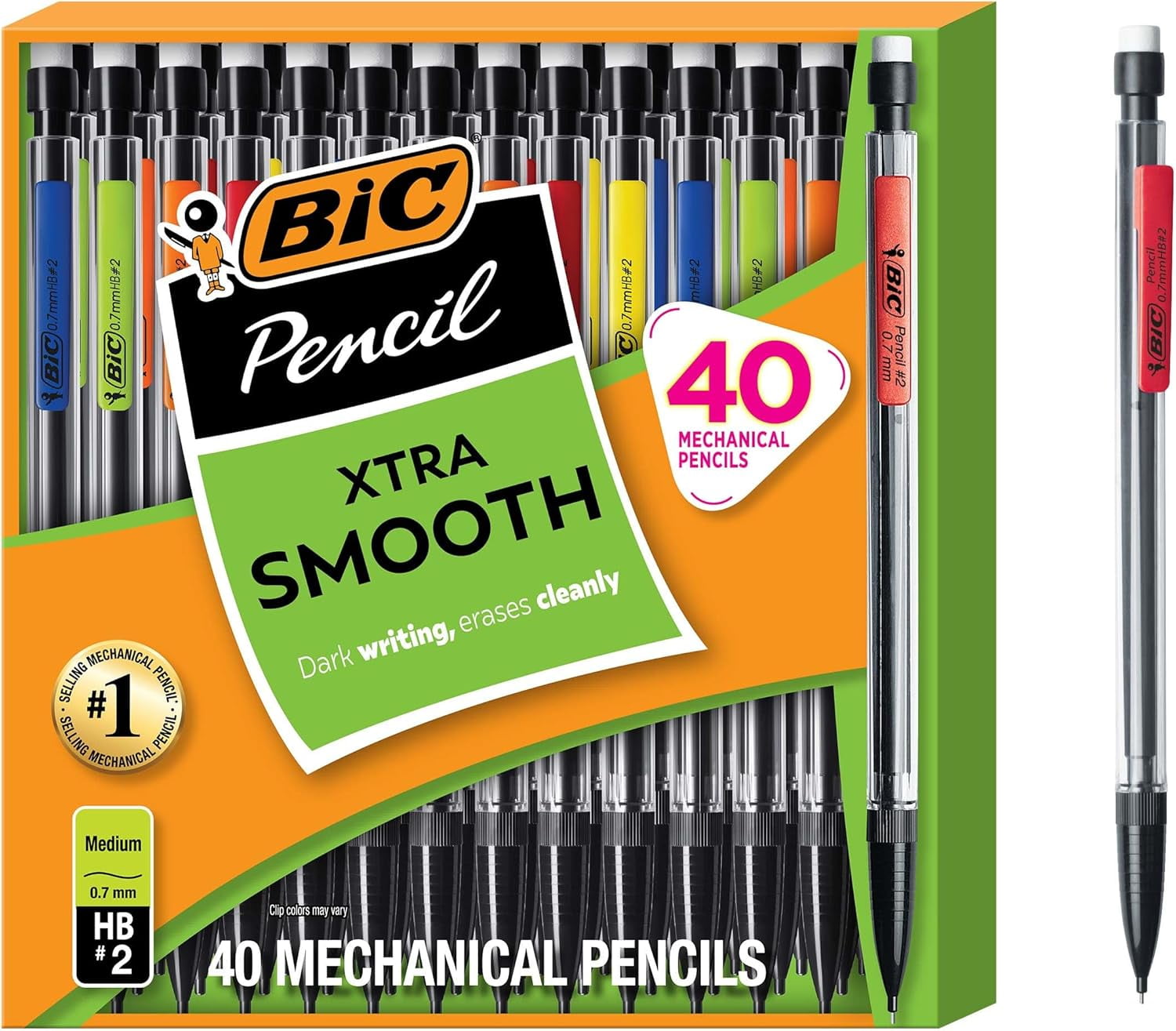 Xtra Smooth Mechanical Pencil with 0.7 mm Medium Point, Refillable and ...