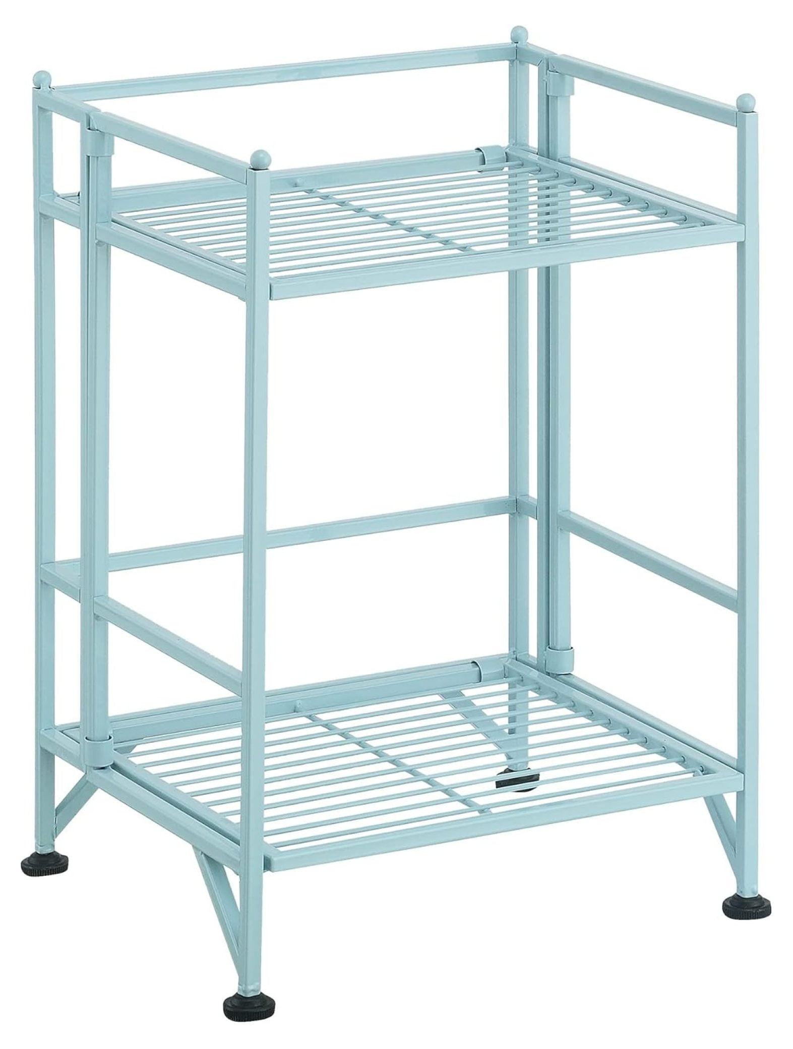 Xtra Storage Shelves - 2-Tier Folding Metal Storage Shelves, Closet ...