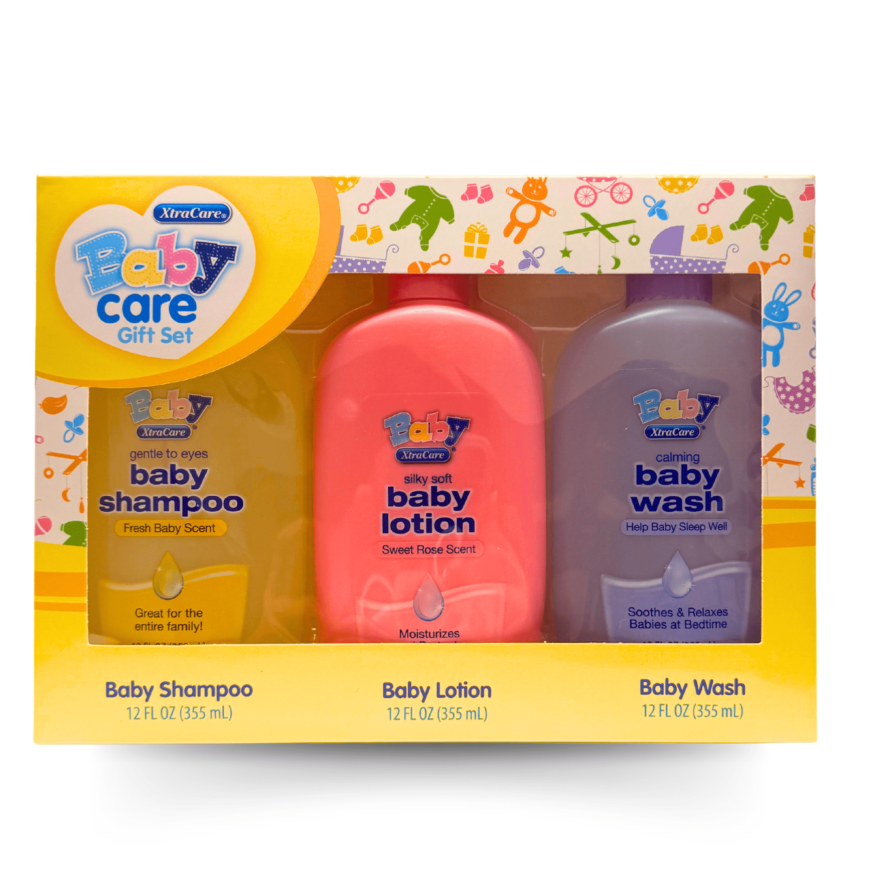 XtraCare Baby Care Gift Set – Shampoo, Lotion & Wash, 12 fl oz Each ...