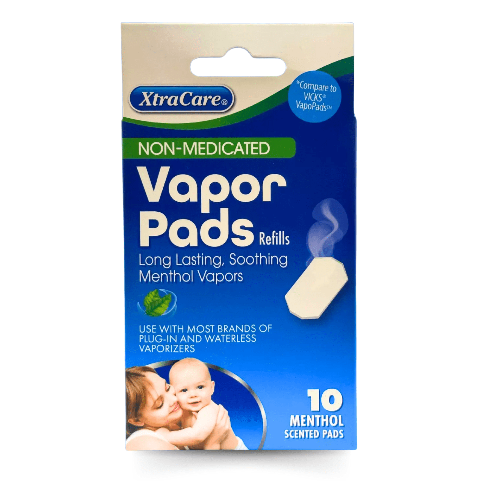 XtraCare Vapor Pads, 10 Count – Non-Medicated, Menthol Scented Refills ...