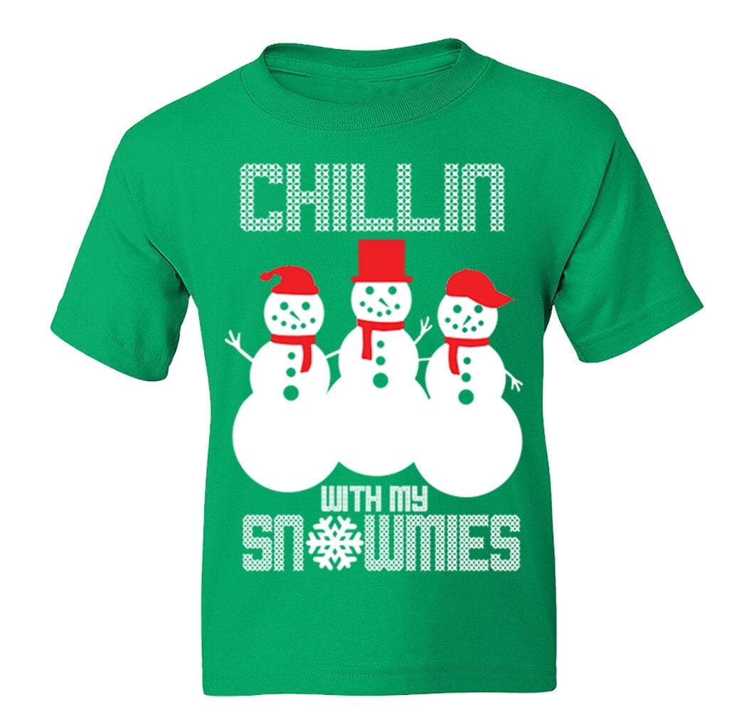 XtraFly Apparel Chillin With My Snowmies Snowman Winter Youth Toddler ...