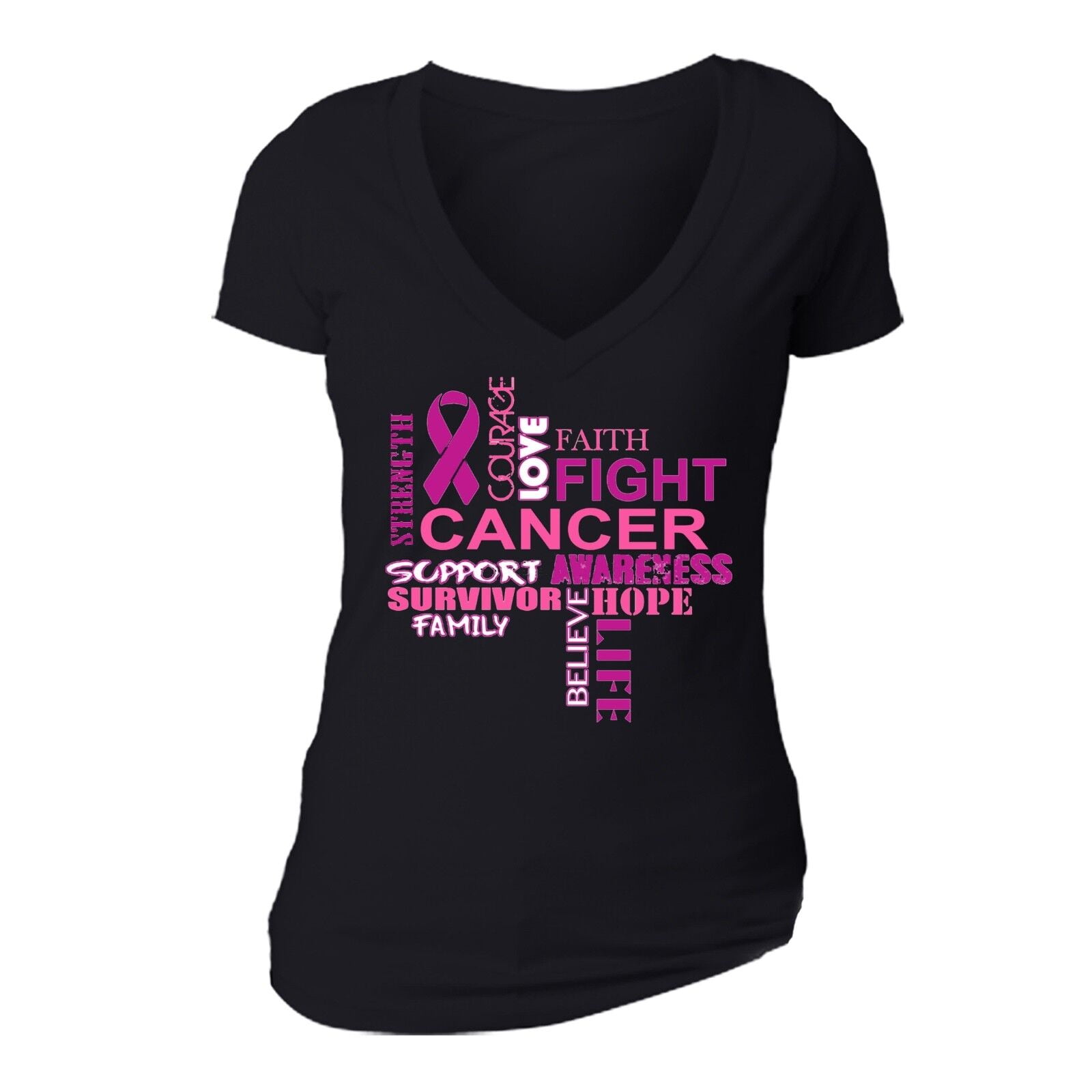 XtraFly Apparel Fight Breast Cancer awareness PINK Ribbon survivor ...