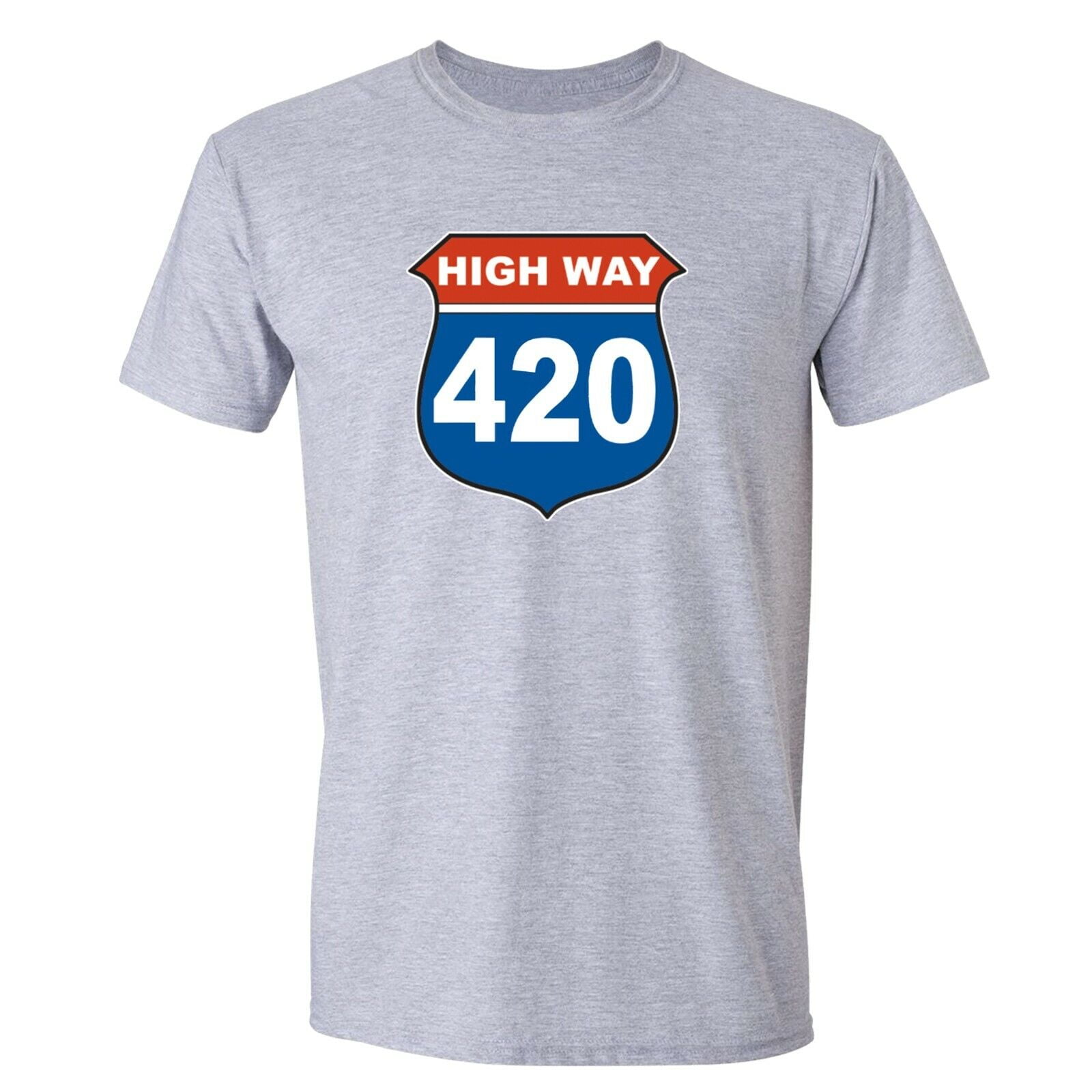 XtraFly Apparel Men's Highway - 420 shirt Marijuana Leaf Weed T-shirt ...