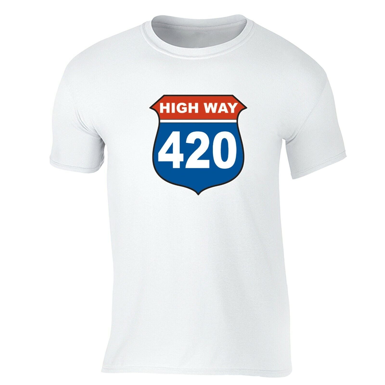 XtraFly Apparel Men's Highway - 420 shirt Marijuana Leaf Weed T-shirt ...