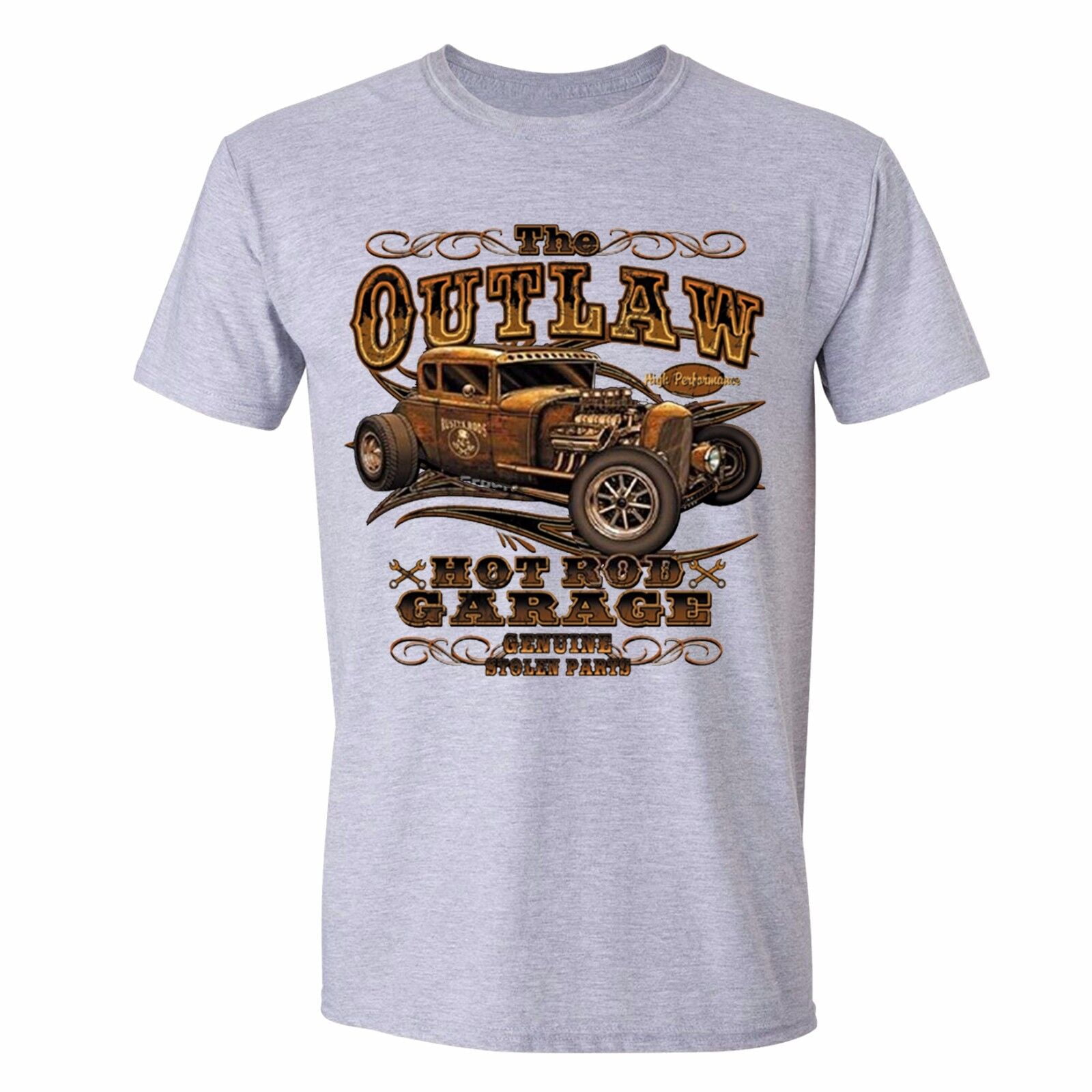 XtraFly Apparel Men's Outlaw Hot Rod Garage T-shirt USA America Patriot ...