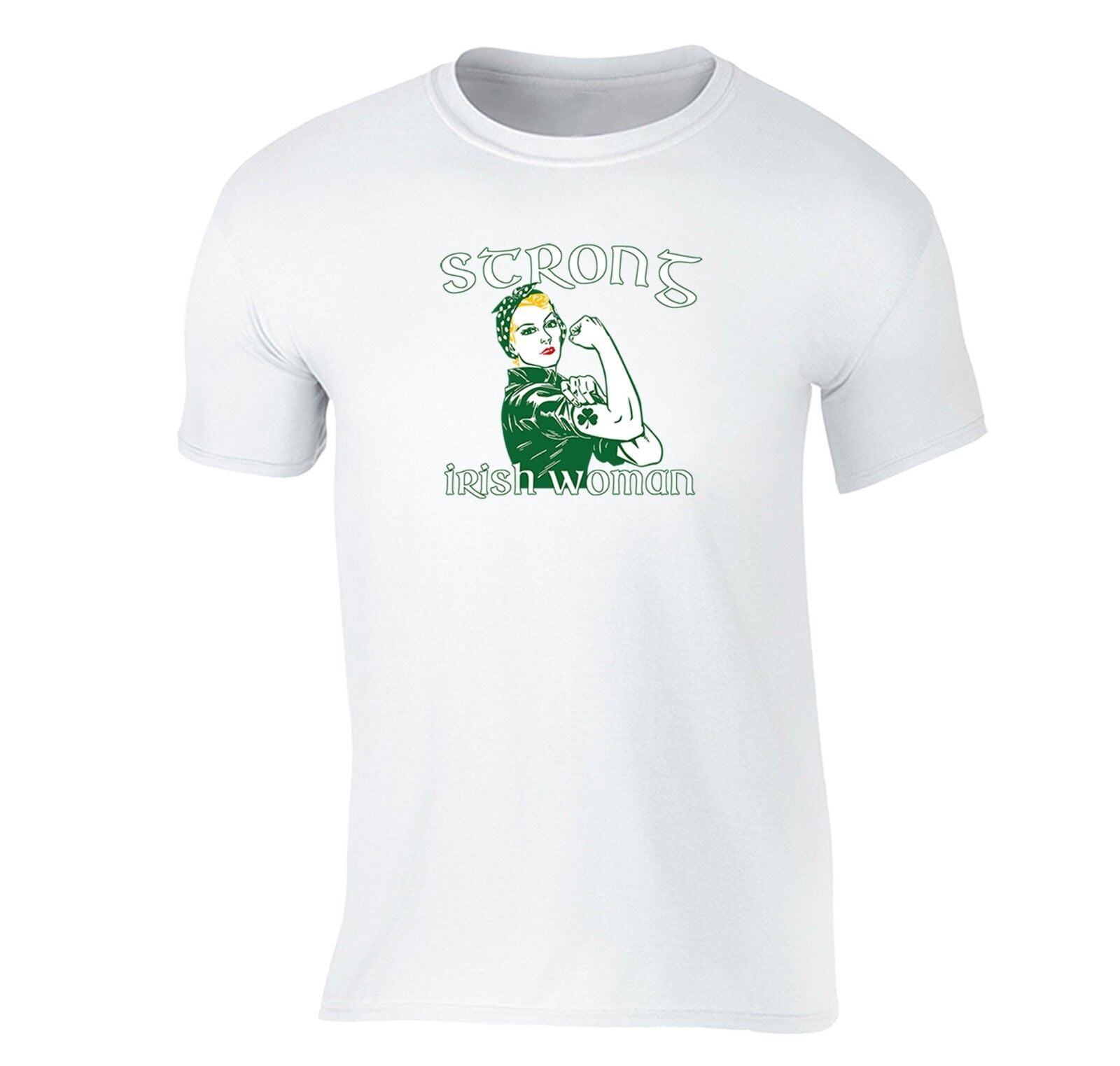 XtraFly Apparel Mens Strong Irish Woman St. Patricks Day Pinup Girl ...