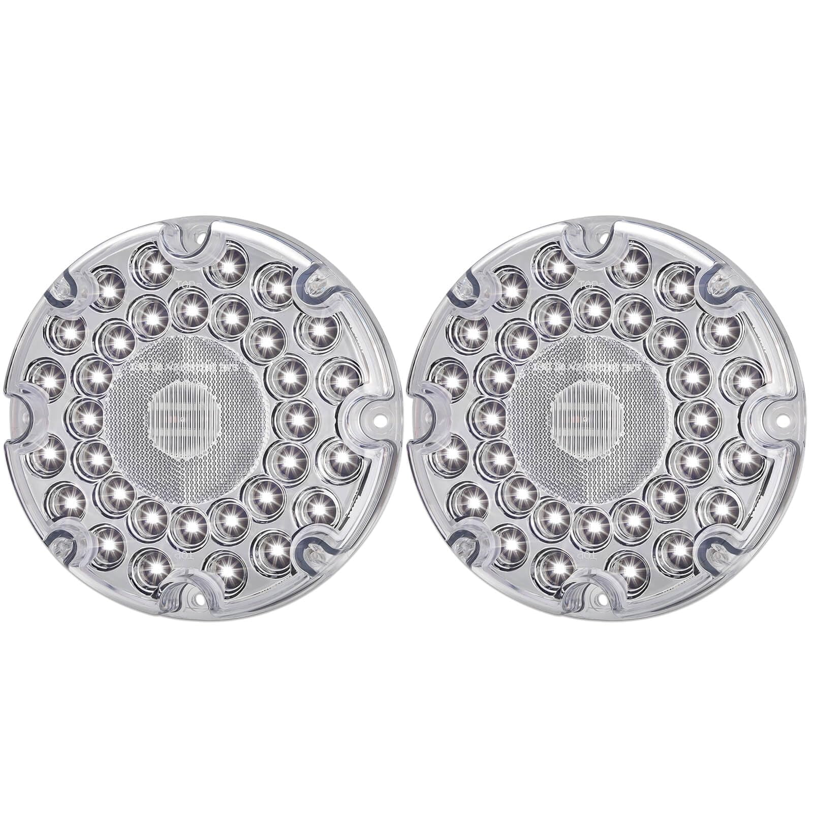 XtraGlow 7" Round Transit SSF20 Backup Lights White LED Reverse Lights ...