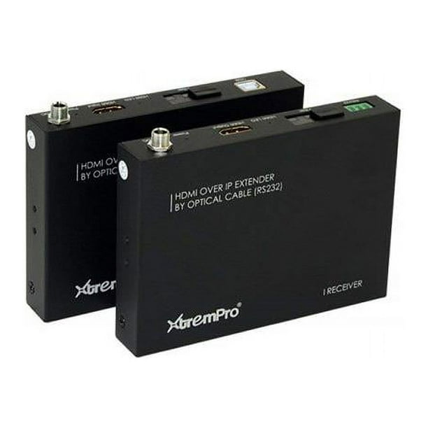 XtremPro 61008 HDMI Extender Over IP Optical Fiber with IR Single with ...