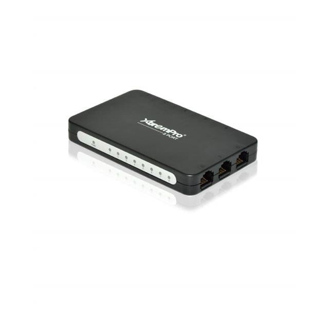 XtremPro 8-Port USB Powered Ethernet RJ45 Network Switch Hub - Black ...